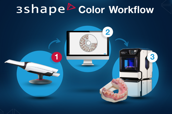 Stratasys and 3Shape introduce new automated digital color workflow for accurate 3D printed models