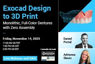 Exocad Design to 3D Print: Monolithic, Full-Color Dentures with Zero ...