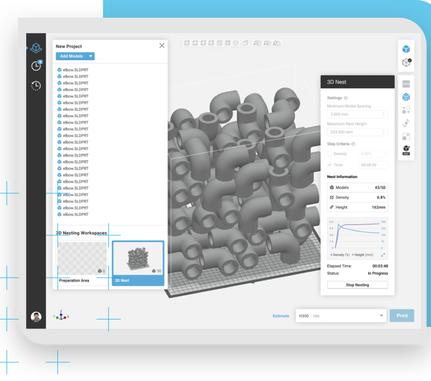 H350 Powder Bed Fusion 3D Printer - Stratasys
